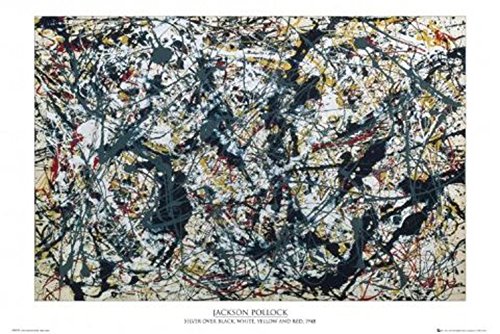 HommomH 60" x 80" Blanket Comfort Warmth Soft Cozy Air Conditioning Easy Care Machine Wash Jackson Pollock