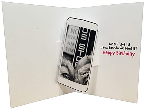 Avanti Press Older Women Looking at Smart Phone Stand Out 3D Pop Up Funny Birthday Card for Her / Woman