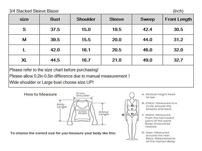 Black Blazers for Women Business Casual Lined Summer Blazer for Women Lightweight Ruched 3/4 Sleeve Open Front Work Office Light Fitted Suit Blazer(L)