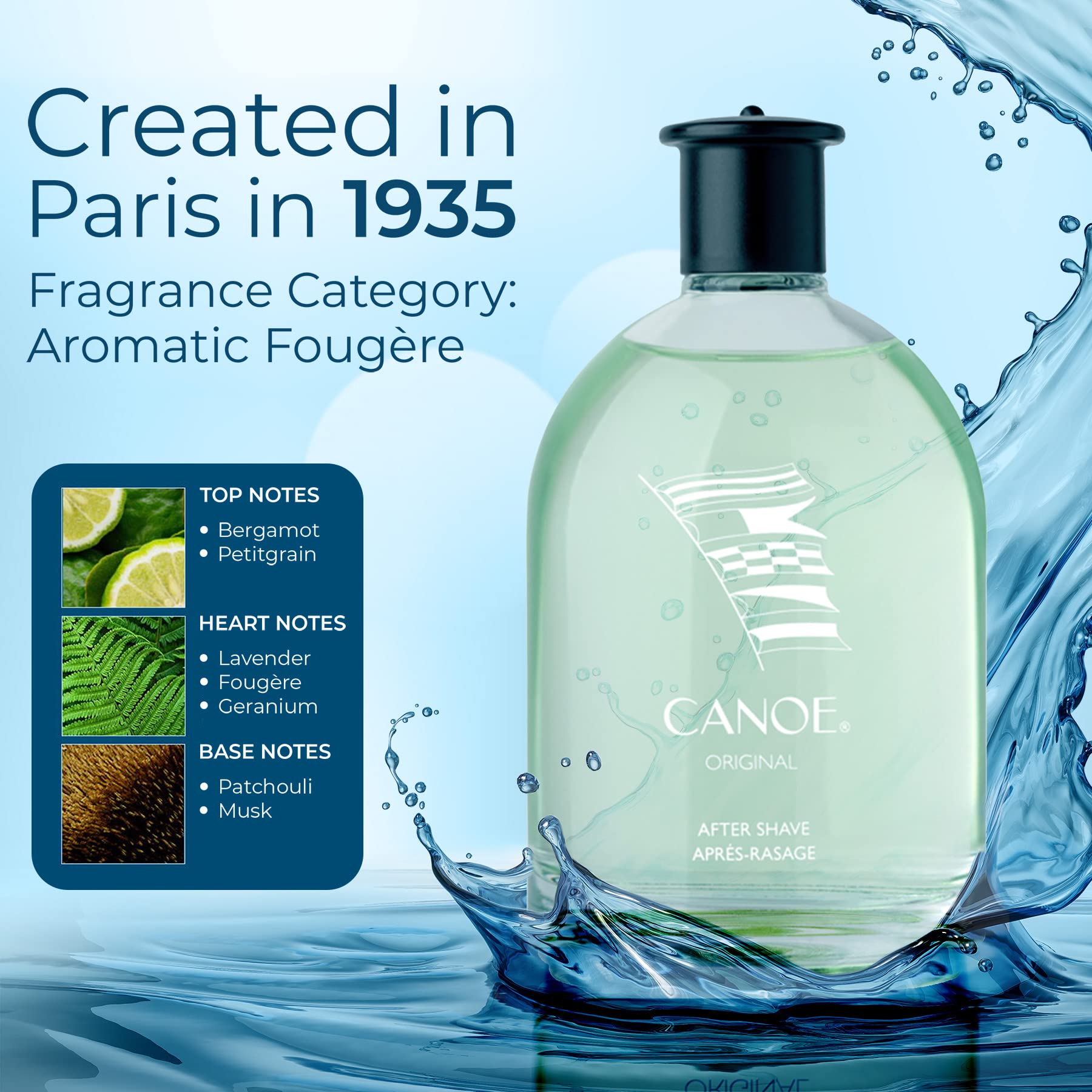 Dana CANOE Aftershave Splash for Men (8 fl oz)