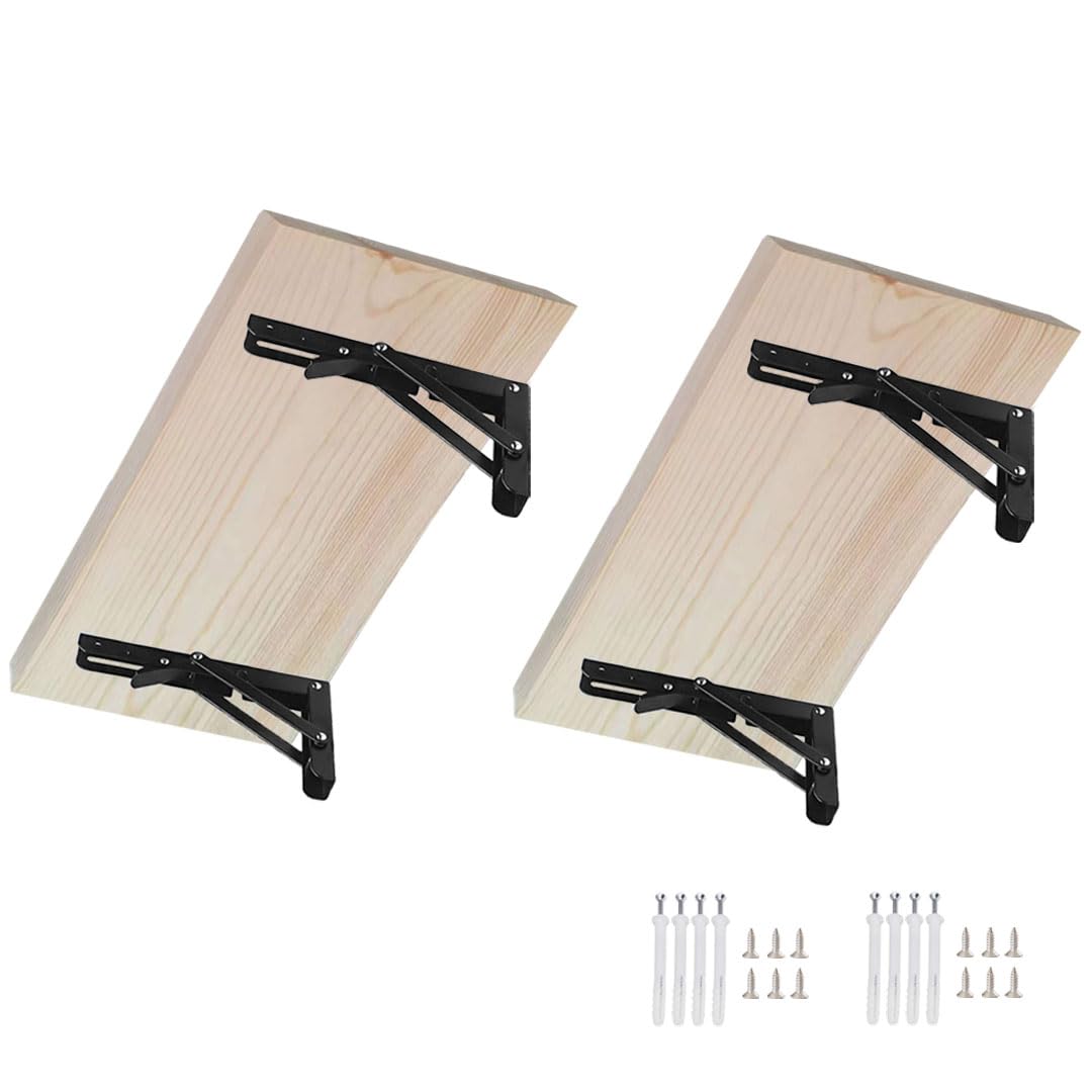 Floating-Shelves-for-Wall,2 Rustic-Solid-Wooden-Wall-Shelves Storage Shelves for Kitchen Living Room, 20 Inch (Log color 2)