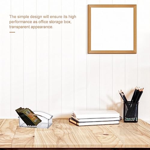 BESTonZON Tea Bag Organizer Acrylic Tea Bag Holder Clear Plastic Tea Box for Tea Bags Dispenser Office Supplies Crafts and Small Items