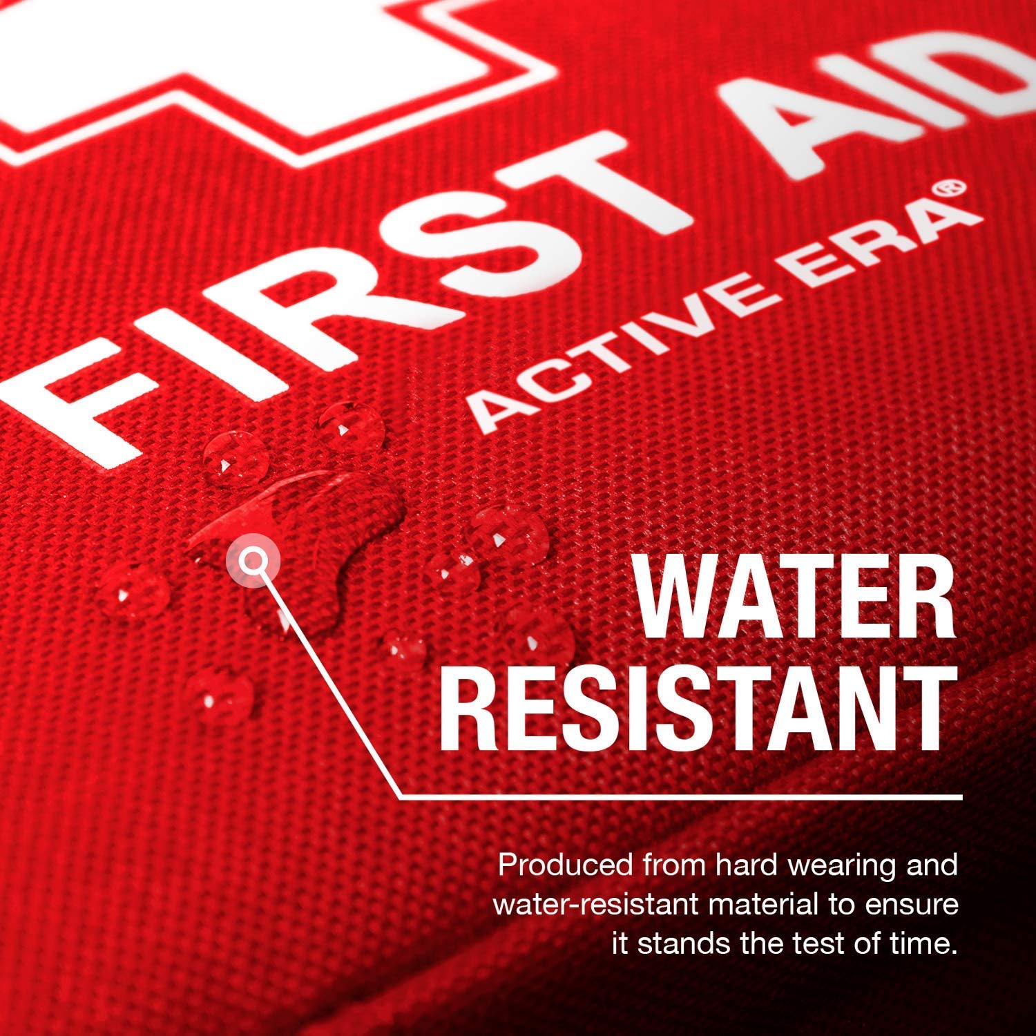 Active Era First Aid Kit - All-Purpose 260 Pieces First Aid Kit for Camping and Hiking with Medical Supplies and Handle - First Aid Kit for Home, Cars