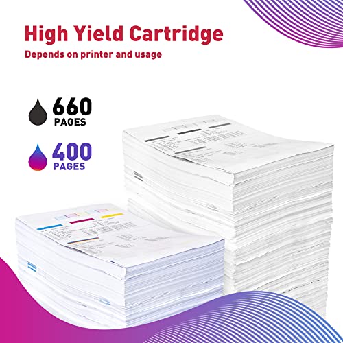 HOTCOLOR Re-Manufactured Ink Cartridge Replacement for HP 02 Black Ink cartridges C8721WN for c5180 c6280 c7280 c8180 D7360 Ink (3Black, 3 Pack)