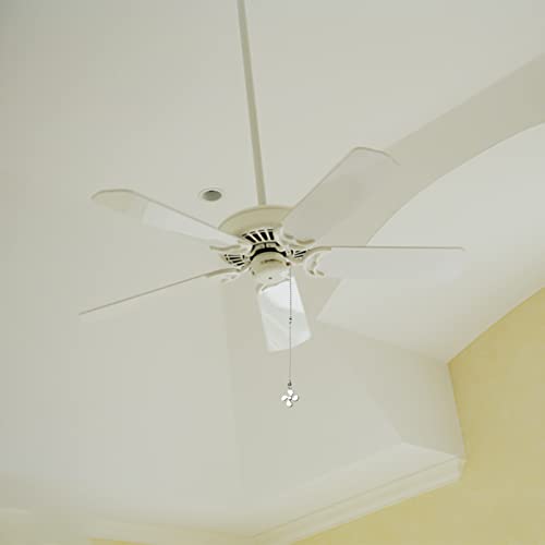 defutay Ceiling Fan Pull Chain - Fan Metal Lighting Pendant Chain Ceiling Fan Zipper Accessories Decoration - Suit for Fans and Light Fixtures Pulls Extension or Replacement (Silver)
