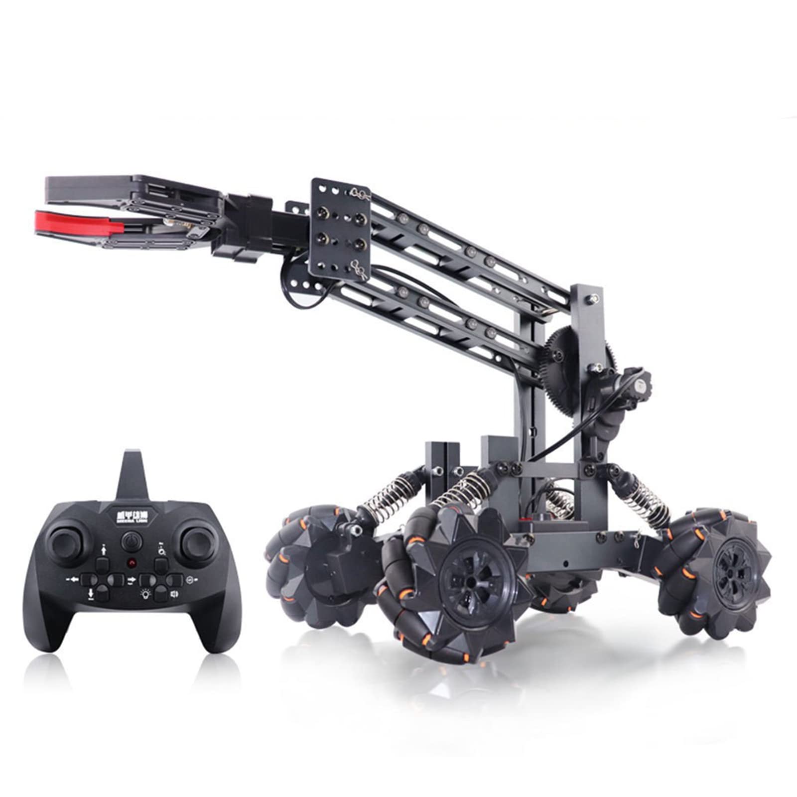 AIROKA Robot Arm Kits and Remote Control Excavator ,2-in 1 Science Kits,Promotes Kids' Interest in STEM,Electronic Programming Toy DIY Robotics, for Kids Age 8-12, for Boys/Girls.