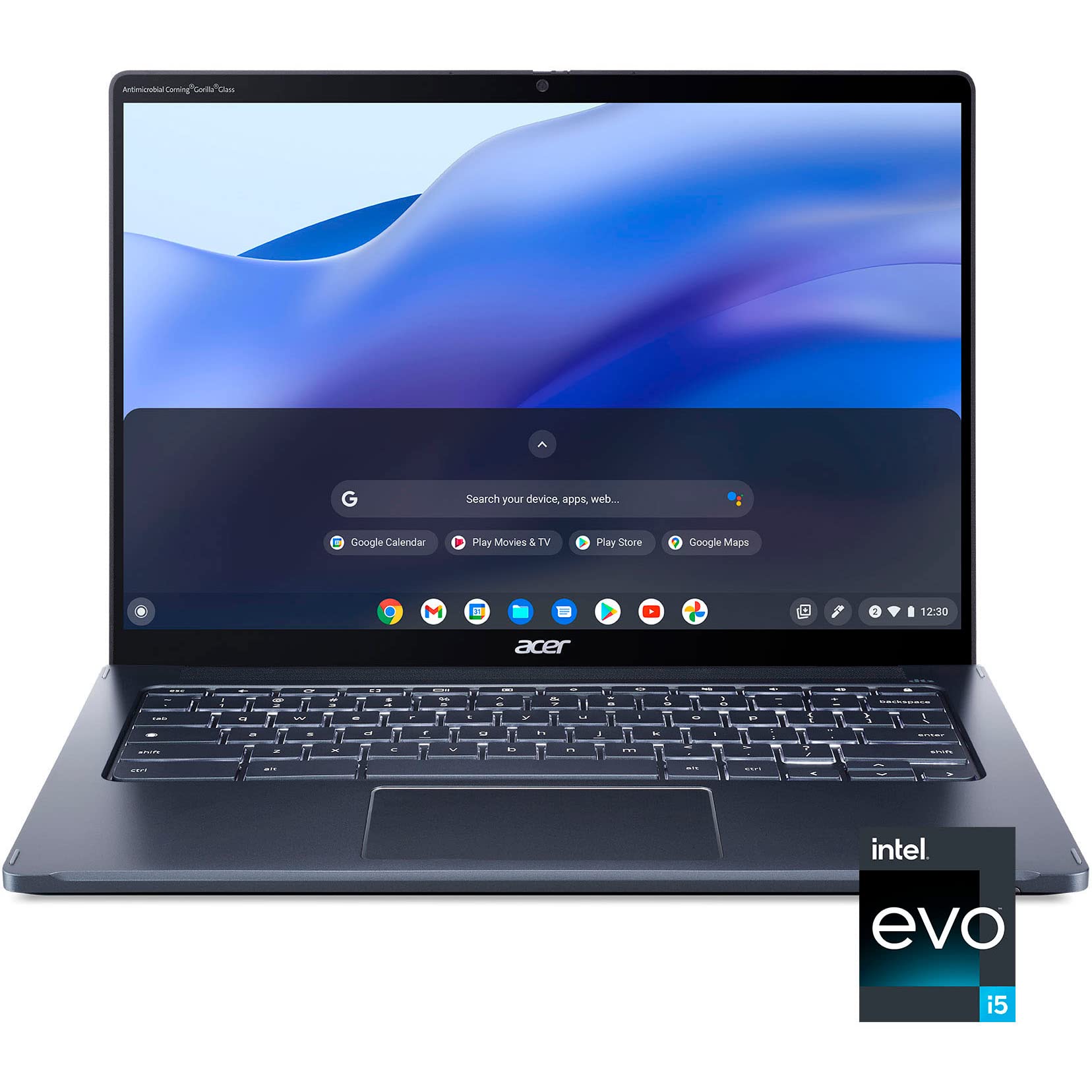 acer Chromebook Spin 714 14" Touchscreen WUXGA 2-in-1 Laptop, 12th Gen Intel 10-Core i5-1235U, 8GB LPDDR4X RAM, 1TB PCIe SSD, WiFi 6, BT 5.2, Backlit KB, Stylus, Chrome OS, BROAG USB Extension Cable