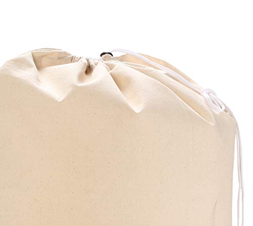 Heavy Duty Laundry Bag,Canvas Laundry Bags,Cotton Laundry Bag with Drawstrings, Easy to Carry,Washable Laundry Bag,Santa Bag,Laundry Hamper Bags 24x36 inch -Natural (Set Of 4 Pieces)