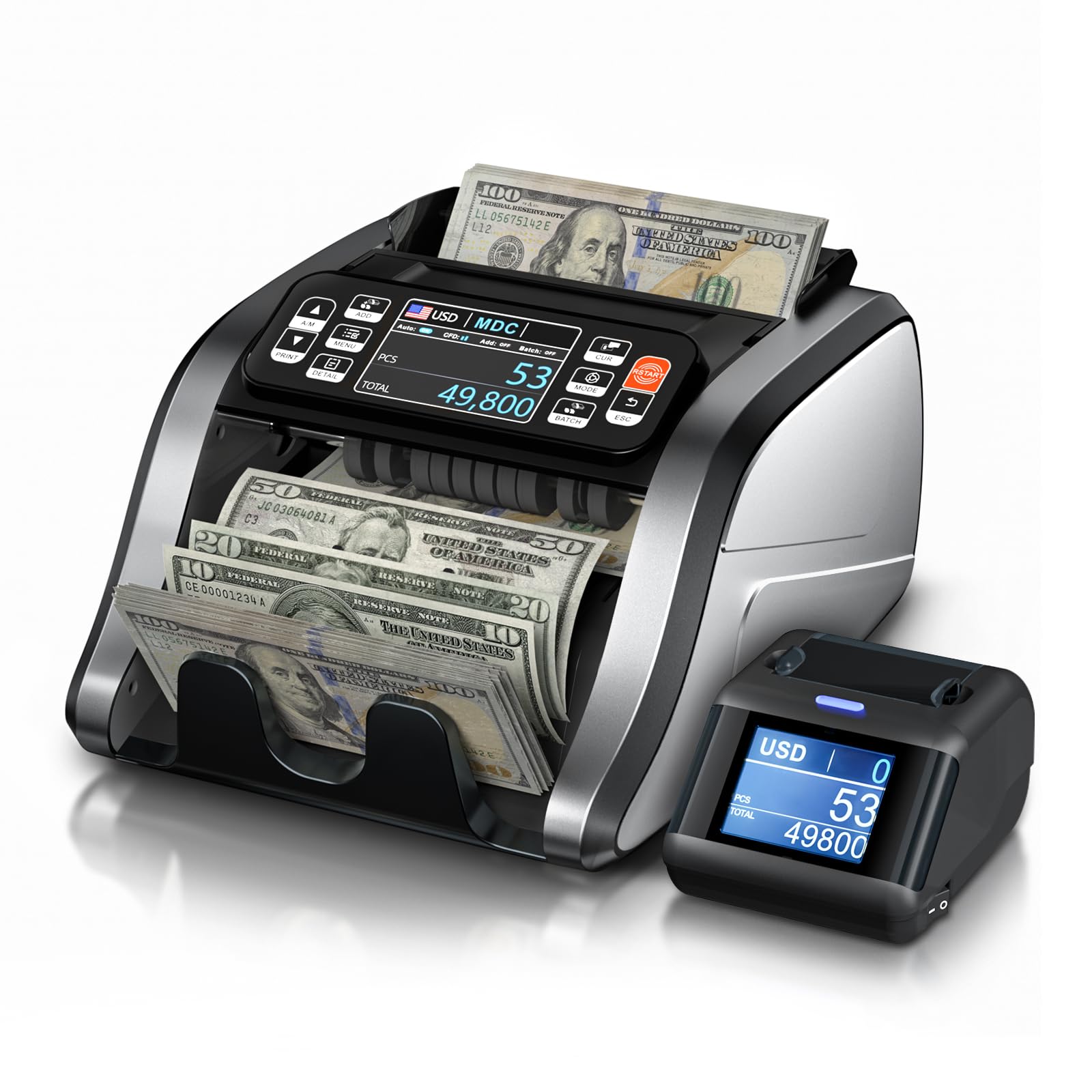 Aneken P30 Thermal Printer for AL-931, AL-N60 Money Counter Machine Mixed Denomination,Connects via RJ-11 Plug,Receipt Printer Suitable for 58 mm Thermal Paper, Default Baud Rate of 9600