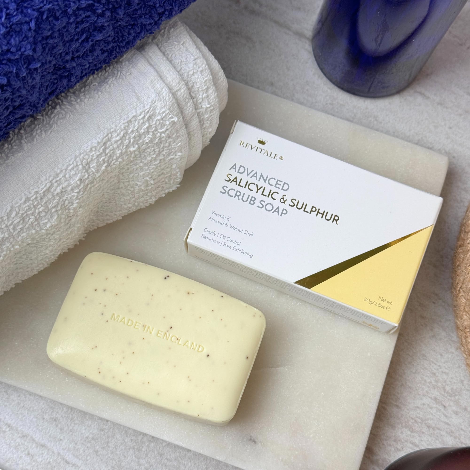 Revitale Advanced Salicylic Acid & Sulphur Scrub Treatment Soap