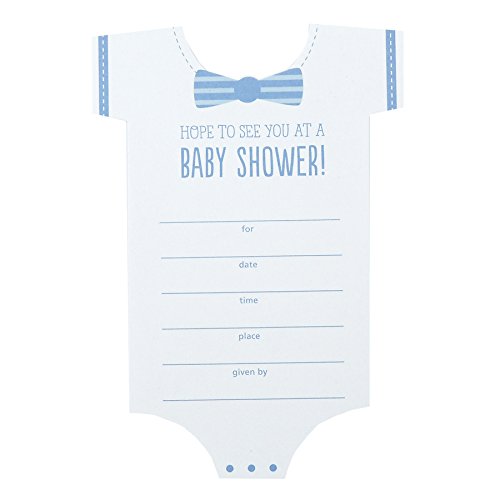 Hallmark Baby Shower Invitations, Onesie (Pack of 10 Invites and Envelopes for Baby Boy) (5INH6191)