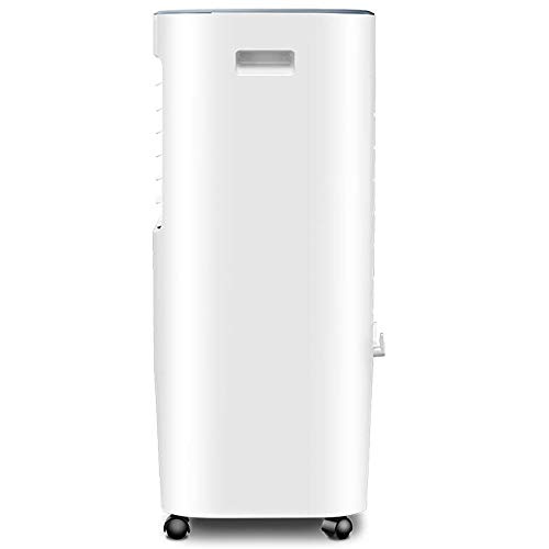 Cooling Fan Evaporative Cooler, with Remote Control Portable Bladeless Air Cooler, Electric Fan & Humidifier, 7H Timing,LCD Display, 3 Modes Air Conditioner for Indoor Home Office Dorms 55W Oscillati
