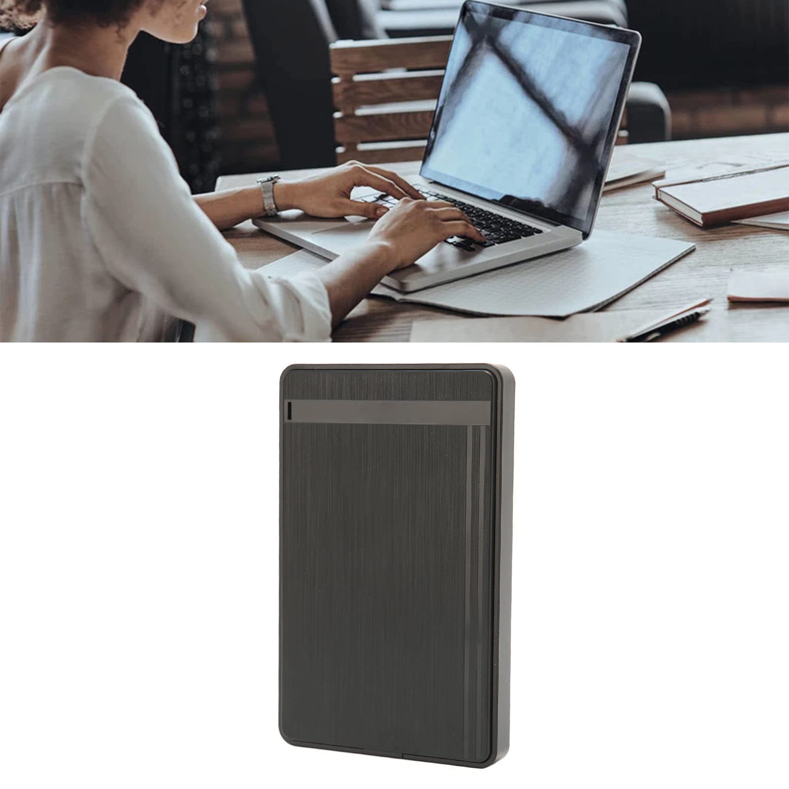 Acogedor USB 3.0 Hard Drive Enclosure, 2.5 inch Mechanical SSD Solid State SATA Serial Port External Mobile Hard Disk Box, Support Up to 6TB, Transmission Speed 5Gbps(SL U25Q83.0M)