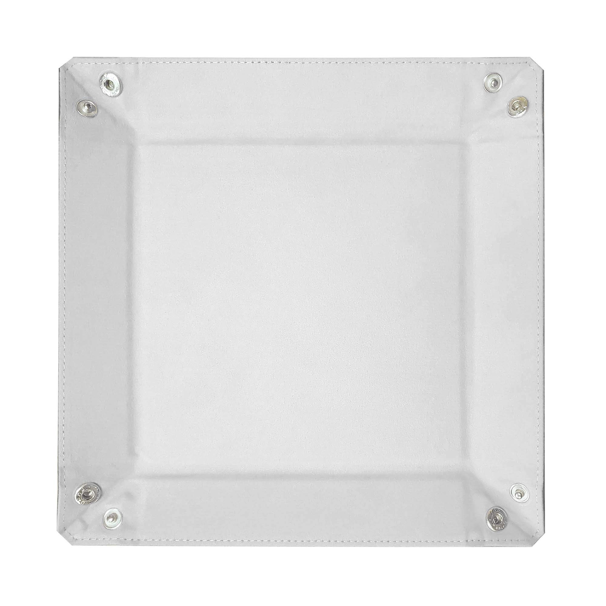 BCW Square Dice Tray - White | 7x7 Inches | Ideal for Dungeons and Dragons, Pathfinder, etc | Dice Rolling Tray Gaming Accessory for Tabletop RPGs and Board Games…