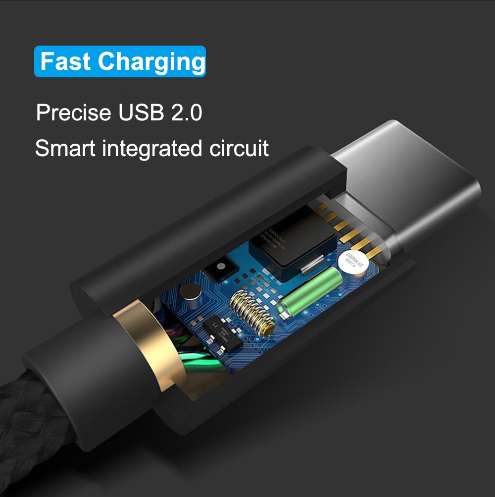 6amLifestyle Charger Cable for Nintendo Switch and Switch Lite, 6.6FT Nylon Braided Fast Charging USB Type C Charging Cable Compatible with Nintendo Switch/Lite, PS5, Xbox Series X Controller