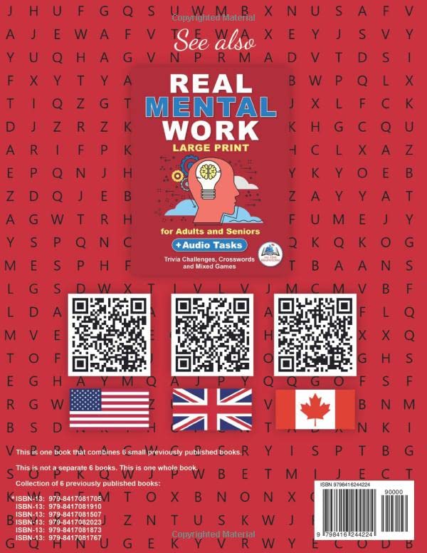 Extra 6-in-1 Collection Word Search Puzzle Book for Adults: 12000+ Words and 600+ Puzzles. Big Pack