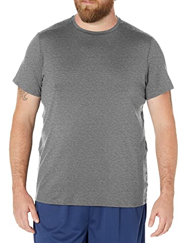 C9 Champion mens Short Sleeve Tech Tee T Shirt, Ebony Heather, Large US