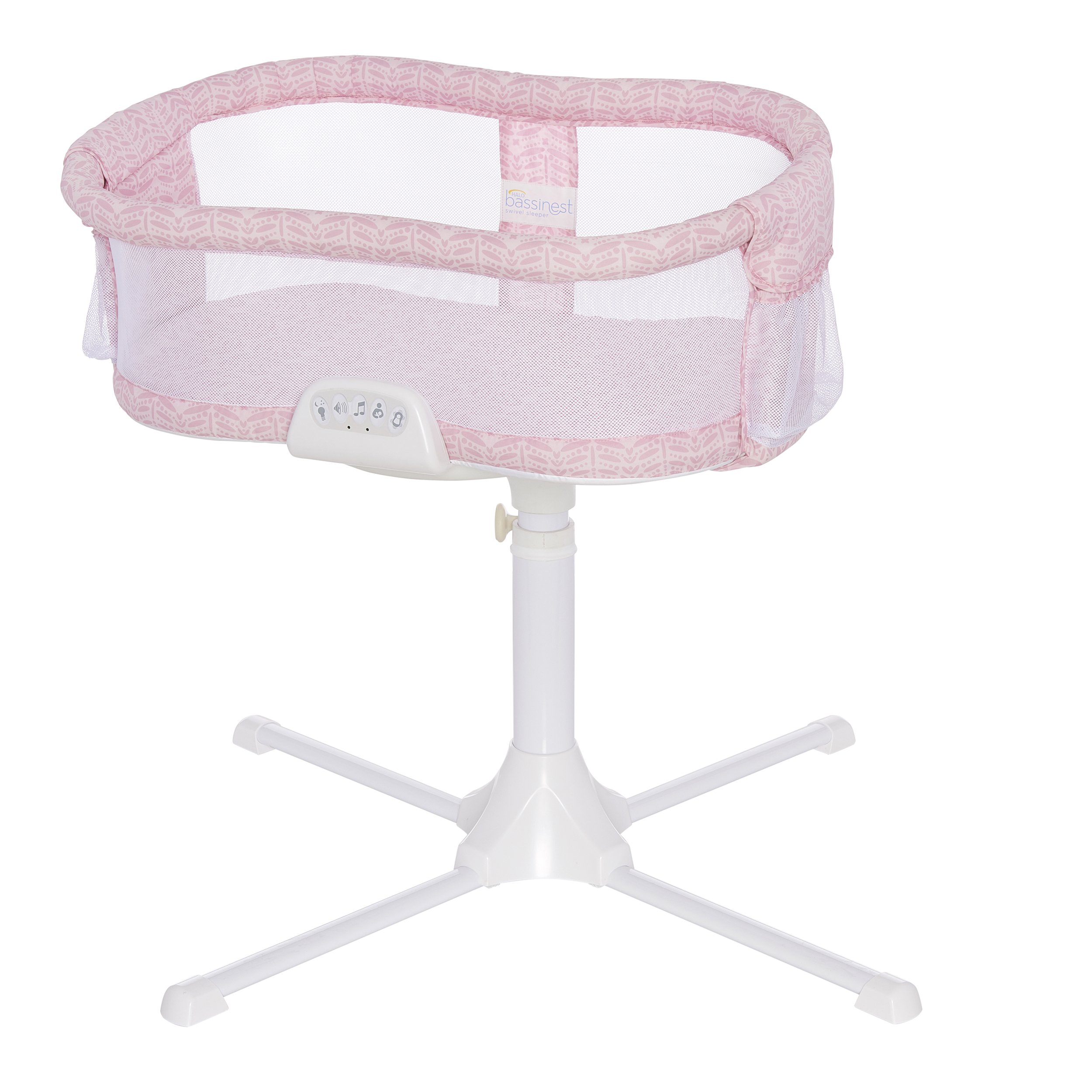 Halo Bassinest Swivel Sleeper Premiere Series Bassinet, Rose Leaf