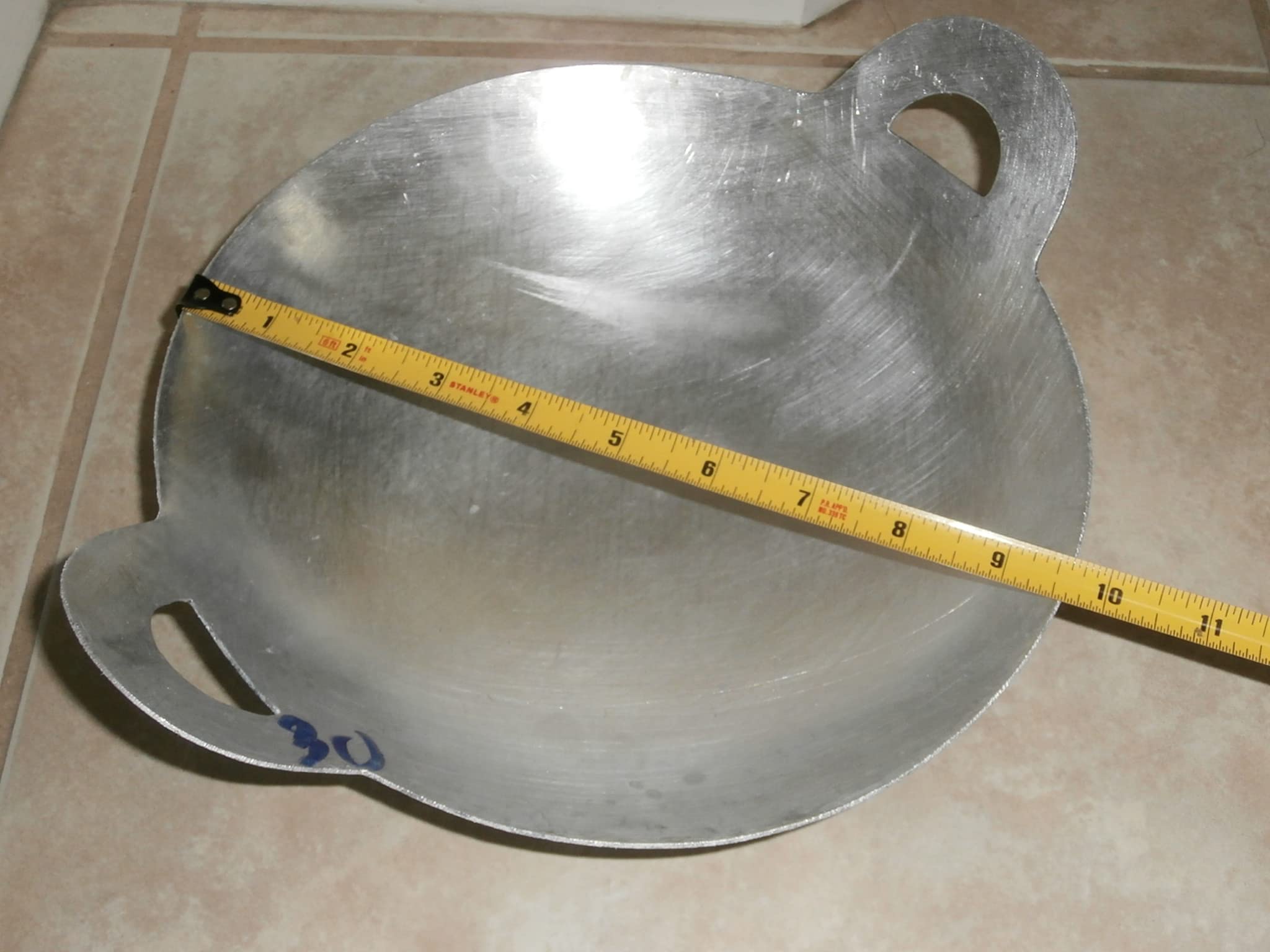Airplane Aluminum Vietnamese pancake wok 9.5" (Chảo chiên bánh xèo)