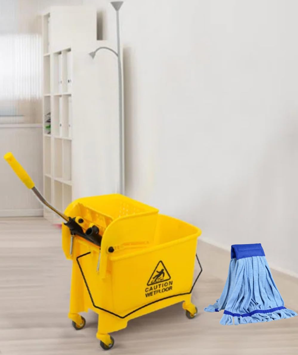 AGS Commercial Microfiber Mop Head - Microfiber Mop Head Replacements - Commercial Mop - Microfiber Mops for Floor Cleaning - Mop Heads - Micro Fiber Mop - Trapeadores (AGSMFM10)