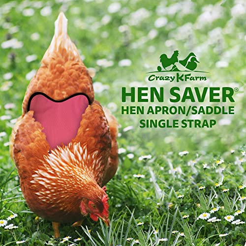 Hen Saver Hen Apron/Saddle, Single Strap, X-Large, Awareness Pink