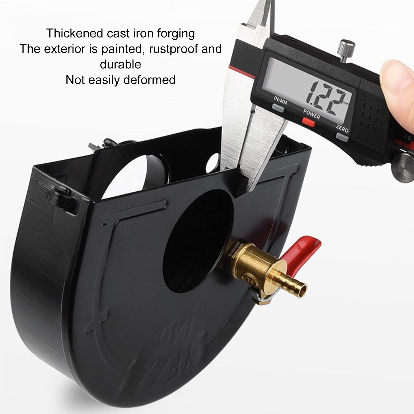 Angle Grinder Dust Cover,Blowout Adapter,Water Pipe Adapter with 1/4in Valve for Angle Hand Grinders and Adjustable Water Outlet
