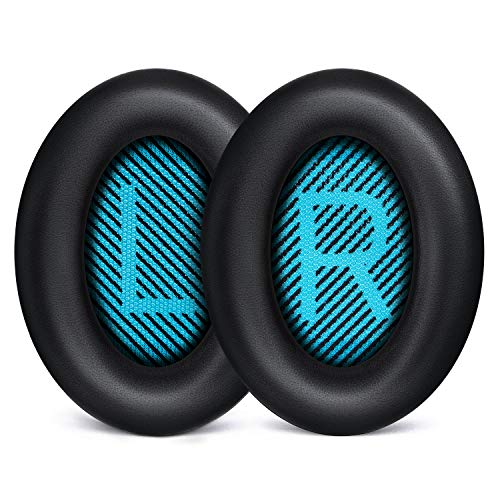 BINGLE Upgraded QC25 Replacement Ear Pads for Bose Sound Insulation Bose Quietcomfort 25 QC15 QC25 QC2 QC35/Ae2 Ae2i Ae2w/ SoundLink & SoundTrue Around-Ear Series Replacement Ear Cushion Black