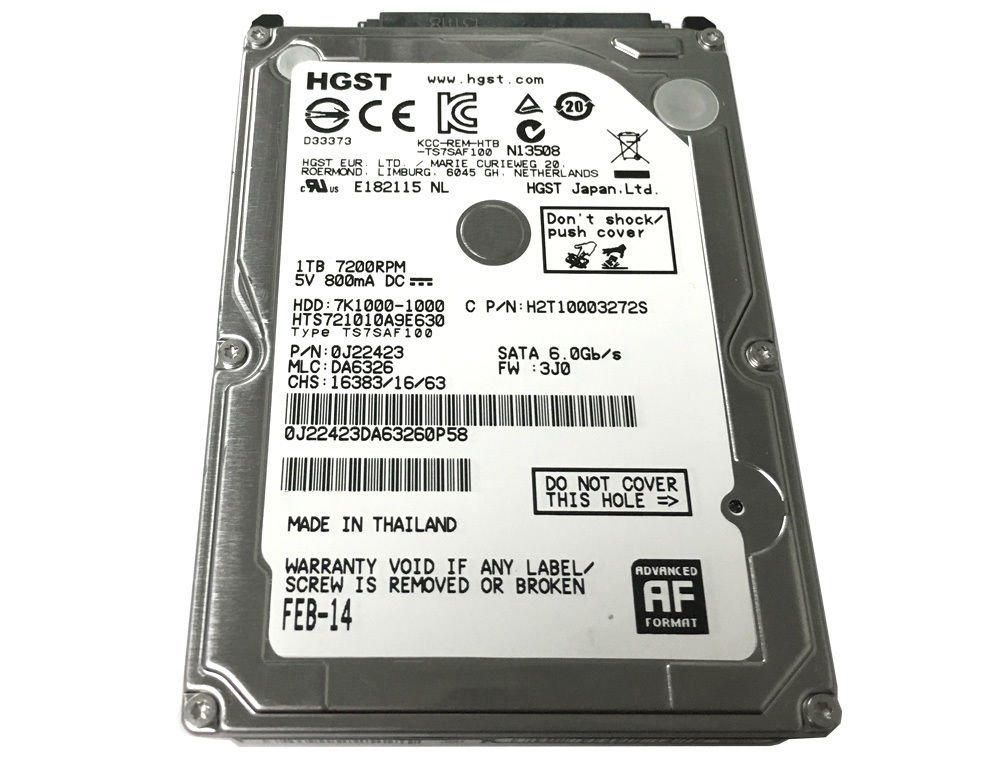 Hard Drives Hgst 1Tb 32Mb Cache 7200Rpm Sata Iii (6.0Gb/S) 2.5" Ps3 Ps4 Hard Drive 0J22423