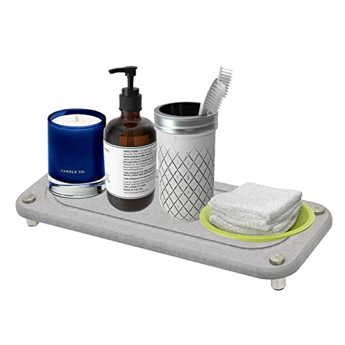 Adatos Fast Drying Stone Sink Tray,Sink Caddy Kitchen Sink Organizer,Kitchen Sink Caddy Organizer,Kitchen Sink Caddy,Sink Caddy Sponge Holder,Instant Dry Sink Organizer (1PCS)