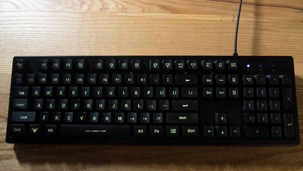 Fenek Mother Membrane Water-Resistant Gaming Keyboard - 7 Color LED
