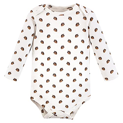 Hudson Baby Unisex Baby Cotton Long-Sleeve Bodysuits Hello Autumn, 0-3 Months