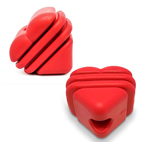 SodaPup MuttsKickButt Heart on a String β Durable Dog Tug Toy, Chew Toy, & Treat Dispenser Made in USA from Non-Toxic, Pet-Safe, Food Safe Natural Rubber for Bonding, Exercise, Training, & More