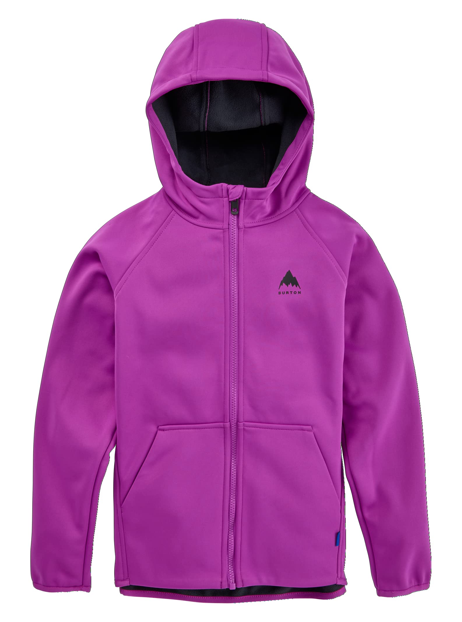 Burton Kids' Standard BurtonCrown Weatherproof Full-Zip Fleece, Vivid Viola, Medium