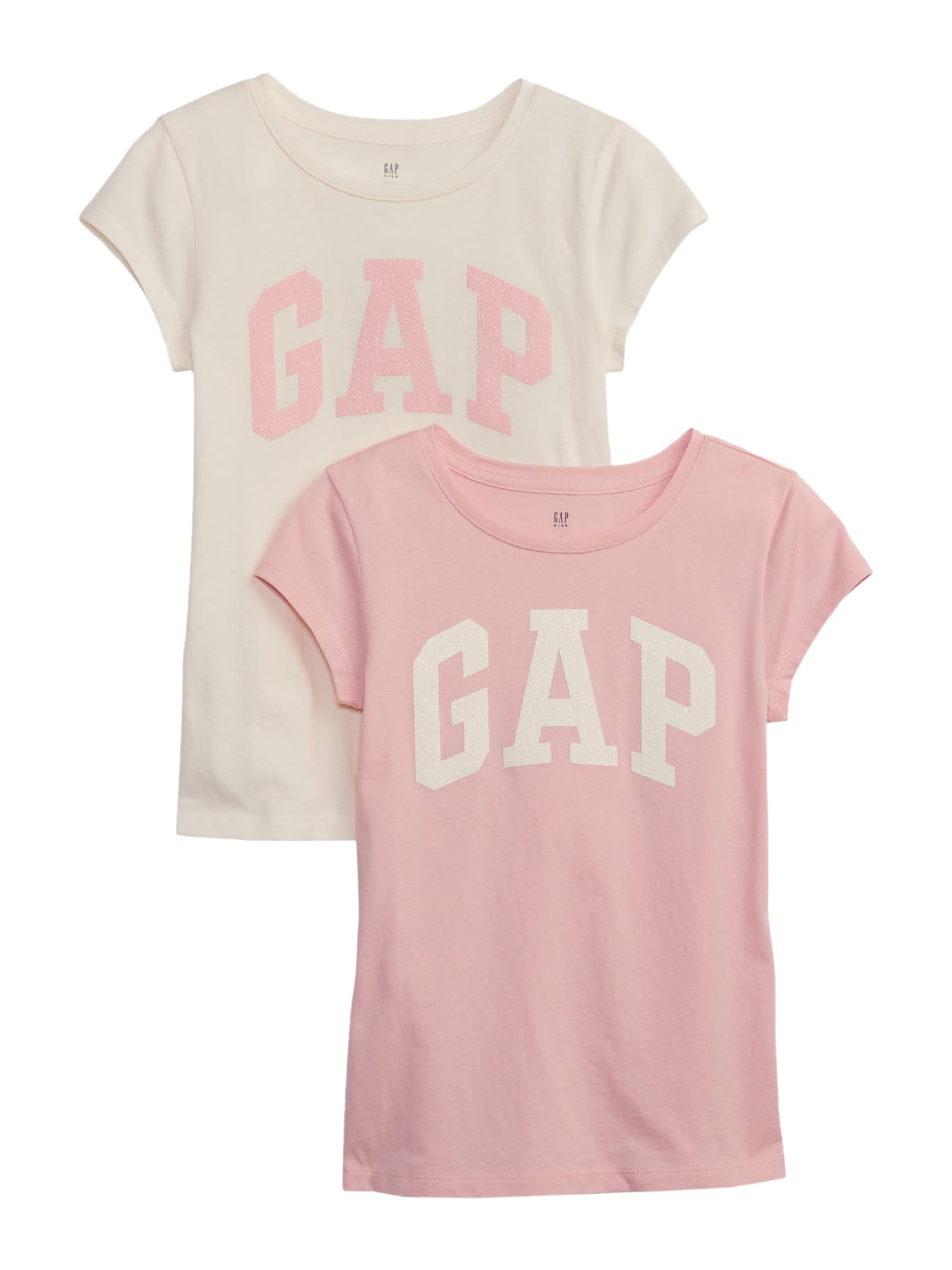 GAP Girls Short Sleeve Logo T-Shirt T Shirt, Multi, X-Large US