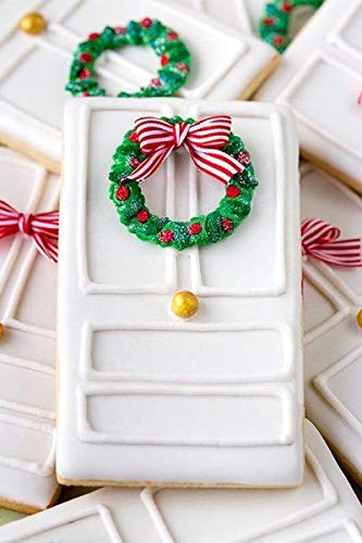 Antallcky Rectangle Cookie Cutter Set-5 pcs Stainless Steel Rectangle Biscuit Molds Fondant Cake Cookie Cutter Set Pastry Heavy Duty Deep Mold 1 Inch Depth