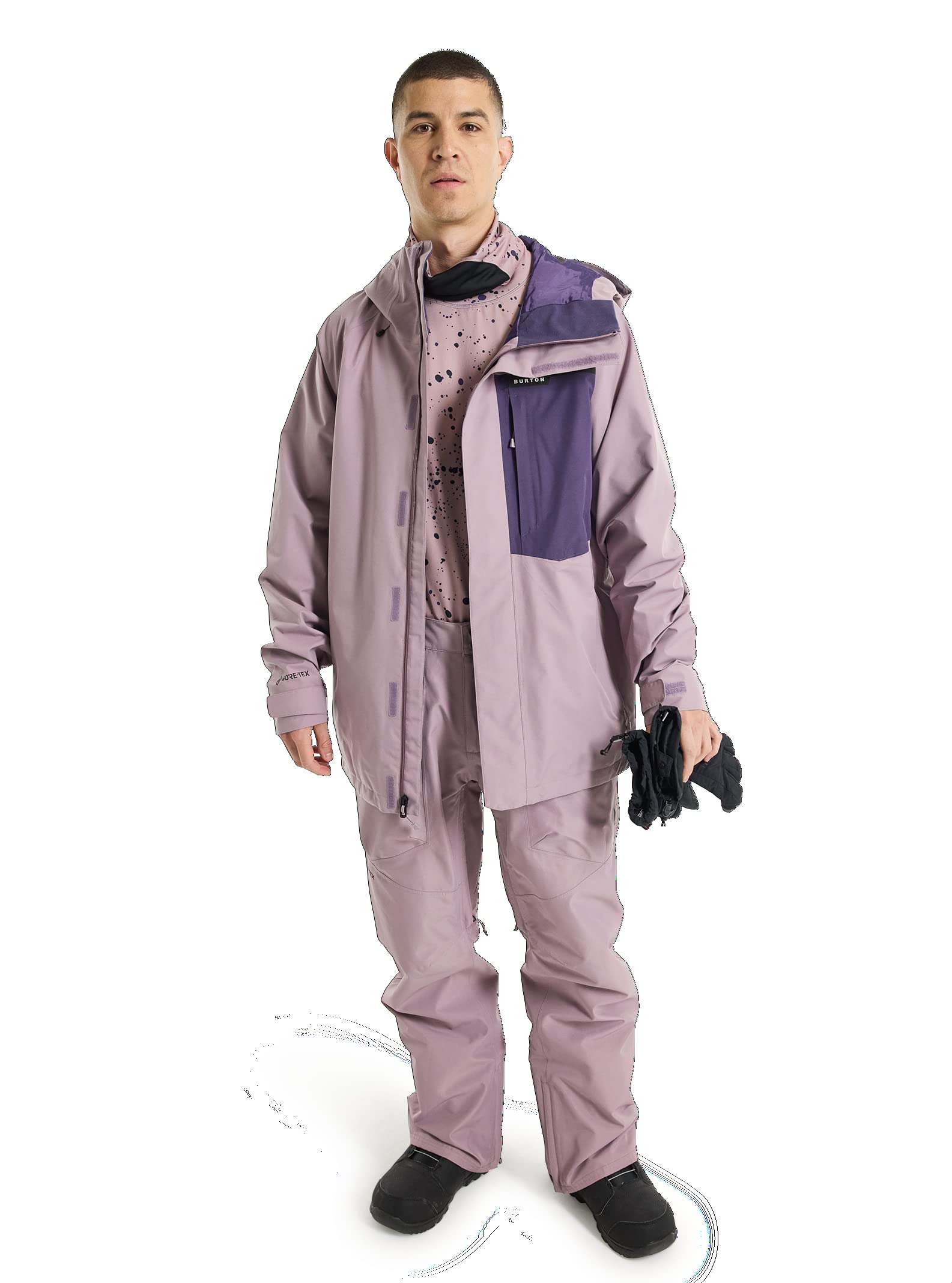 Burton Men's Standard Powline Gore-TEX 2L Jacket, Elderberry/Violet Halo, Medium