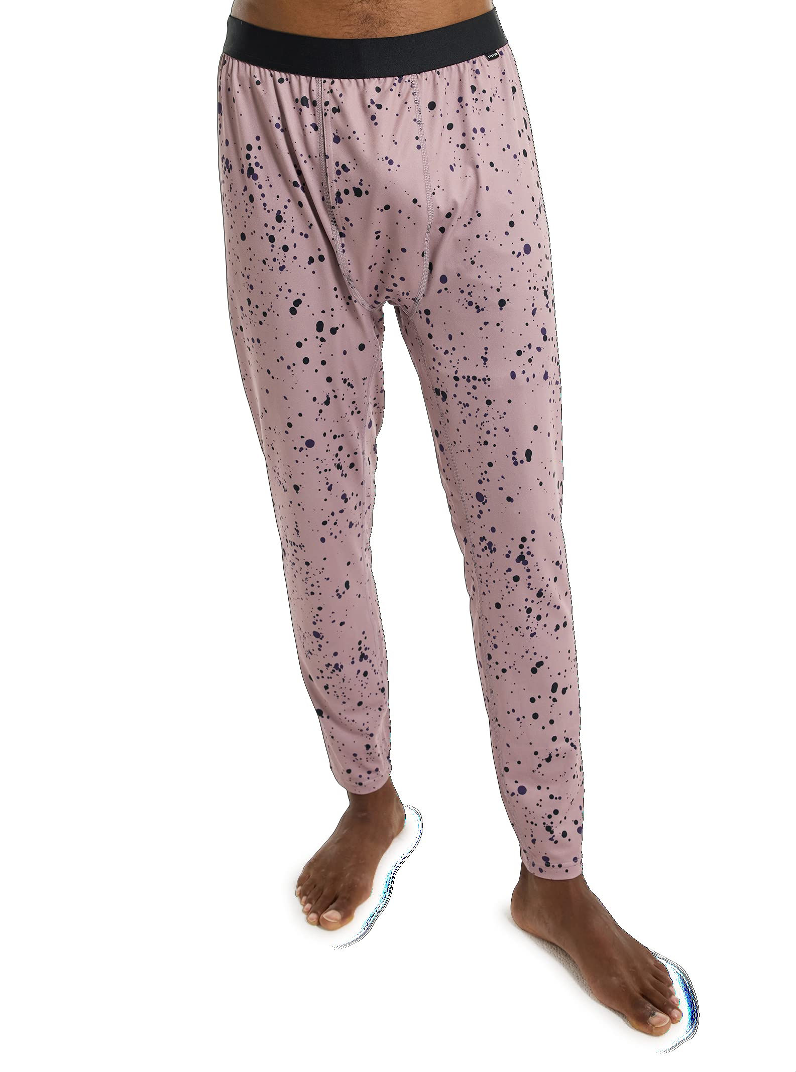 Burton Men's Standard Midweight Base Layer Pants, Elderberry Spatter, Medium