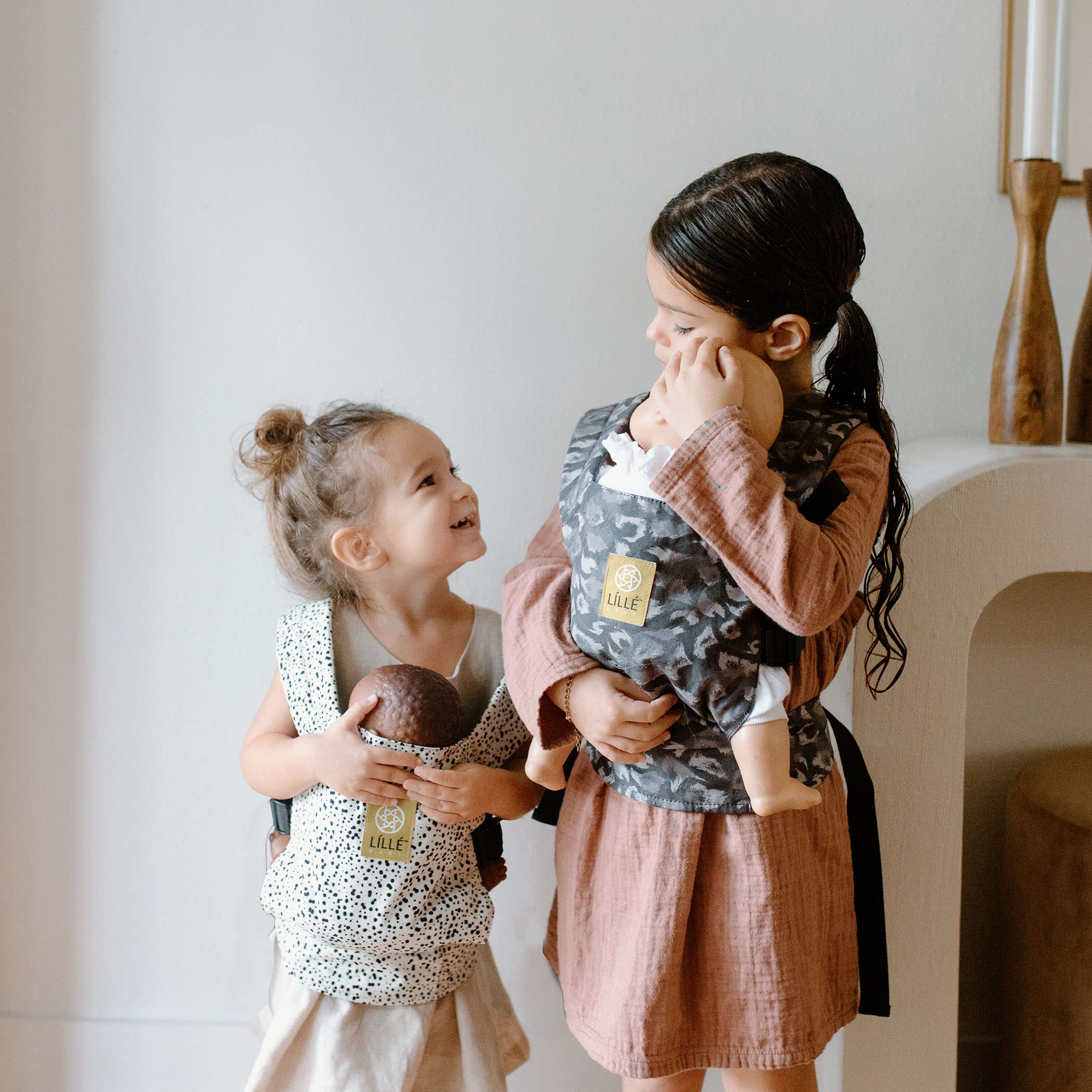 LÍLLÉbaby Doll Carrier, Baby Doll Carrier for Dolls and Other Toys, Twilight Leopard