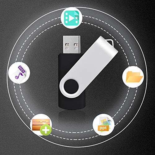 KEXIN Bulk USB Flash Drive 128MB 200 Pack Thumb Drive Bulk Flash Drives Swivel USB 2.0 (NOT 128GB)