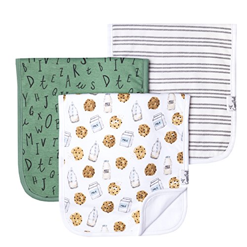Copper Pearl Baby Burp Cloth Large 21''x10'' Size Premium Absorbent Triple Layer 3-Pack Gift Set “Chip Set