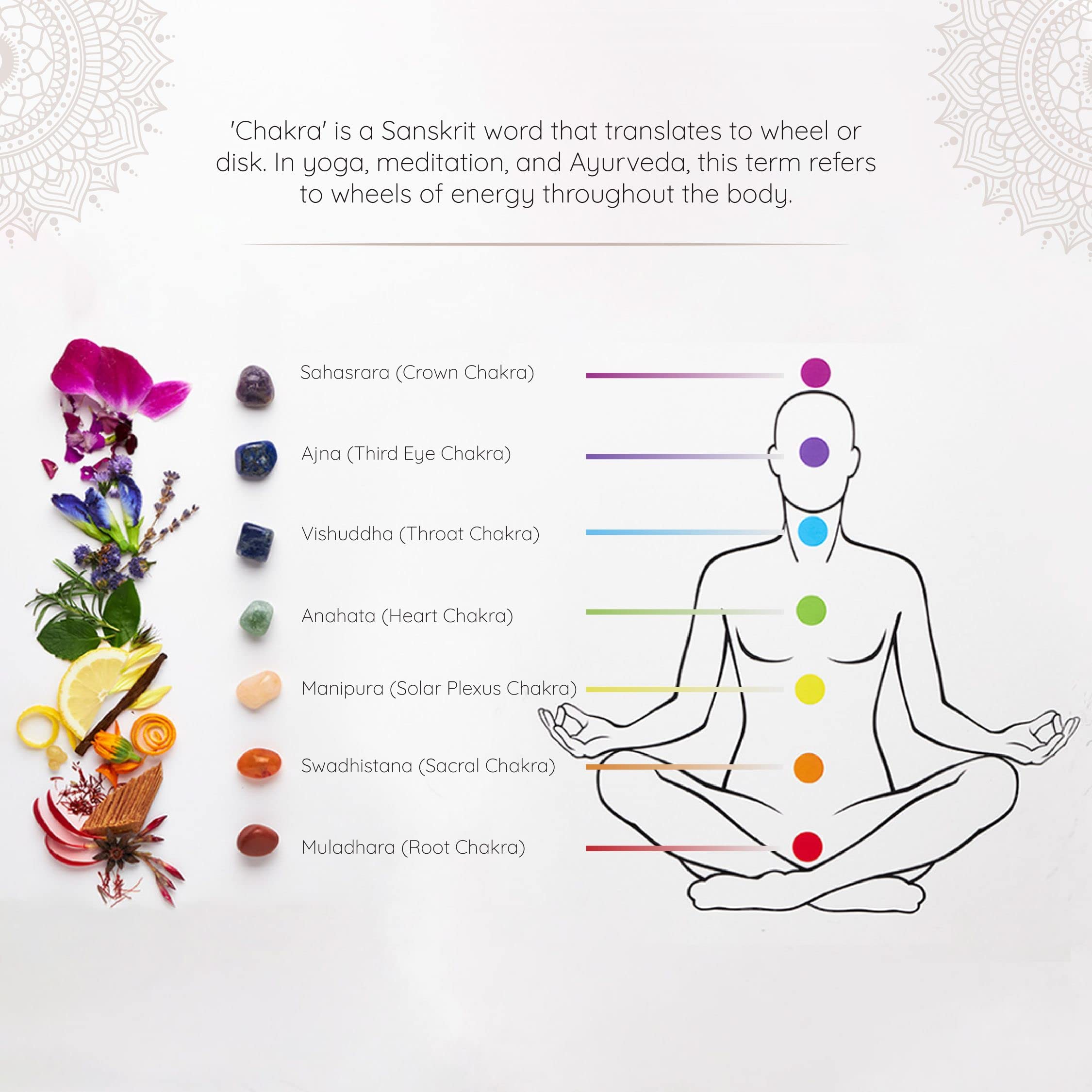 7 Chakra Essential Oil Diffuser Blend Gift Set by Aromafume | 7x 10ml/0.33 fl oz |Aromatherapy Oils for Meditation, Chakra Balance| Yoga & Reiki Gifts| Essential Oil Set for Plexus, Root Chakra & more