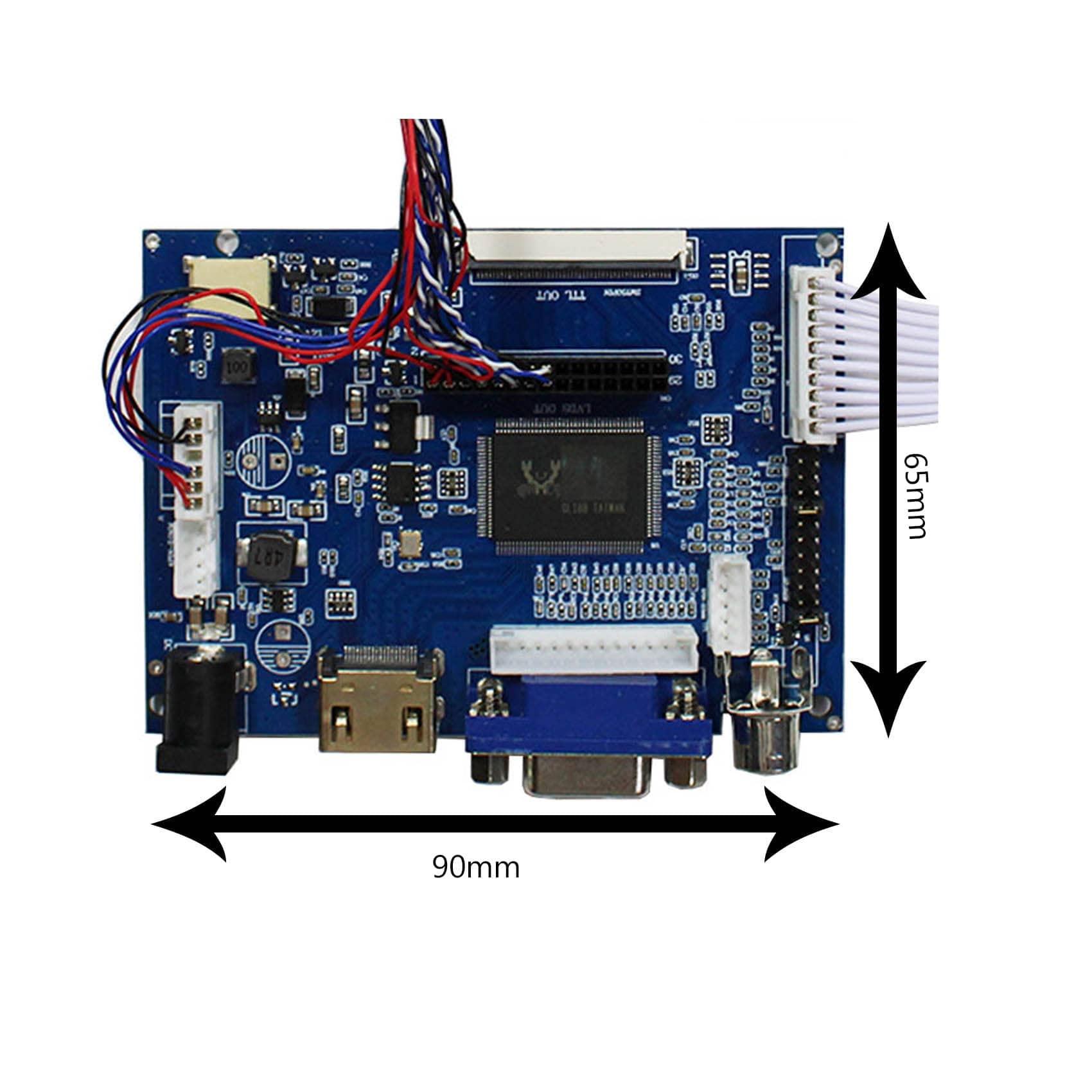 HDMI VGA 2AV LVDs Controller Board 40Pin for 10.1" 1024x600 LTN101NT02 B101AW06 LP101WSA B101AW03 CLAA101BN01 LCD Panel