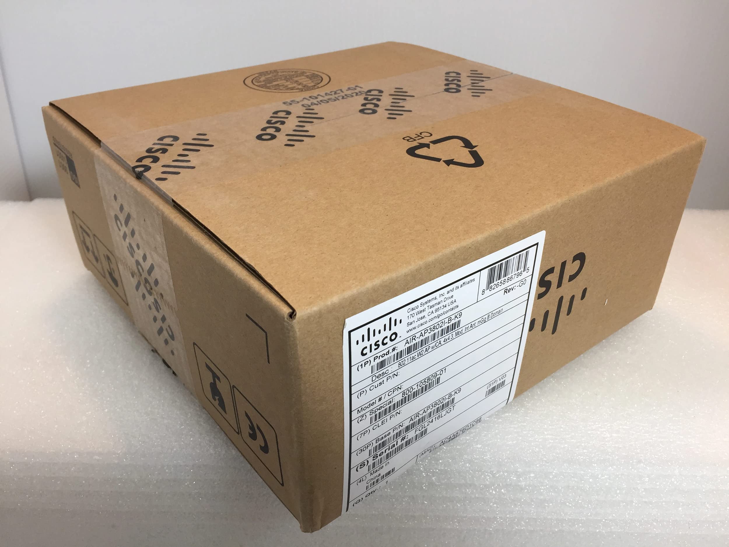 Cisco Aironet 3800 Series Wi-Fi Access Point (AIR-AP3802I-B-K9)
