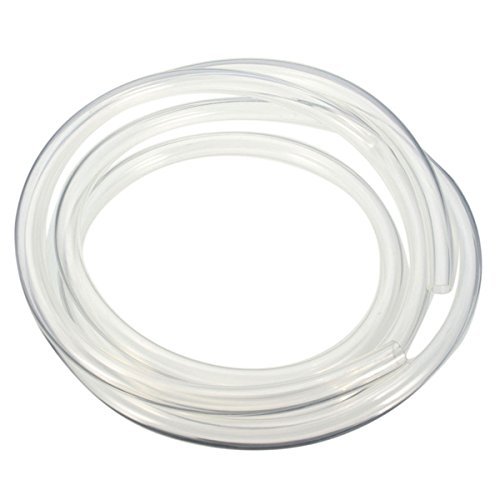 SummerHome 3/8" x 1/2" (9.5X12.7mm) Transparent Water Cooling Soft PVC Tube Tubing Hose for PC Computer CPU Water Cooling System - 6.6Ft/2M,Clear
