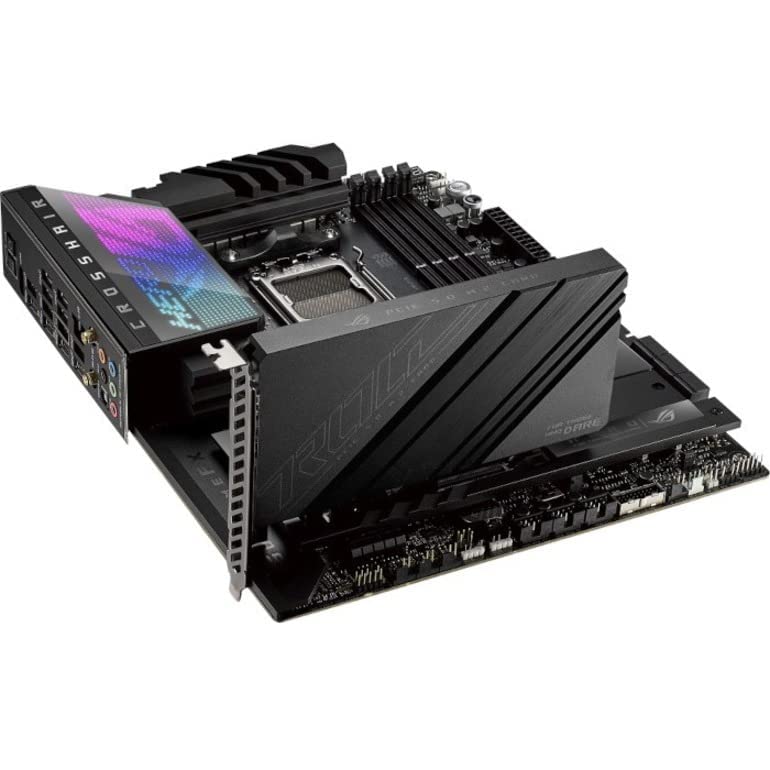 ASUS ROG Crosshair X670E Hero (WiFi 6E) Socket AM5 (LGA 1718) Ryzen 7000 Gaming Motherboard(18+2 Power Stages, PCIe® 5.0, DDR5,5xM.2 Slots,Front-Panel USB 3.2 Gen 2x2, USB4®, Wi-Fi 6E)