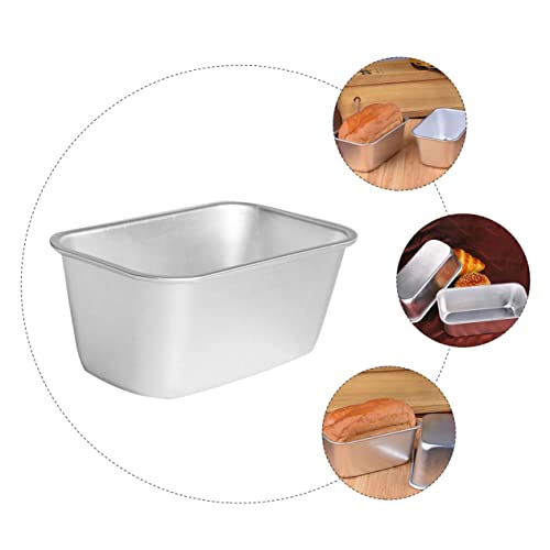 Cabilock Hamburger Buns Pizza Oven 1pc Toast Mold Jelly Donuts Nonstick Bread Box Household Toasting Box Non Stick Pan Aluminum Alloy Silver Household Hamburger Bun Cheesecake
