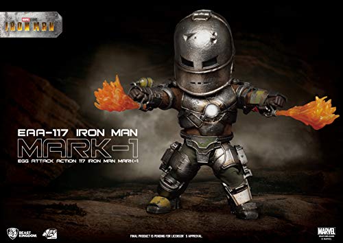 Beast Kingdom Iron Man Mark 1 EAA-117 Egg Attack Action Figure, Multicolor