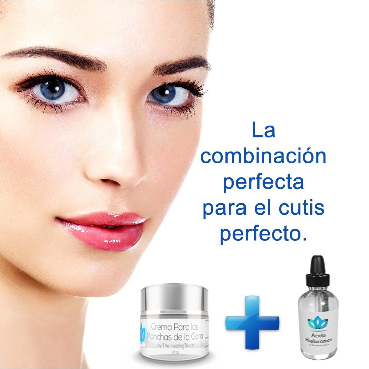 Healing Touch Crema: Elimina Manchas Obscuras, Acne, Sol, Edad y Arrugas - Humectante Facial Antiarrugas (2 oz)