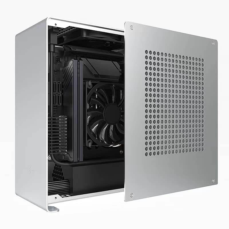 A1P Mini ITX Case Desktop PC Case(A1 Upgrade Version) Micro Slim Portable 2023 Small Backpack Aluminum Alloy Chassis DIY Installation for Gaming and Home Use
