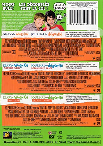 Diary of a Wimpy Kid 1,2 and 3